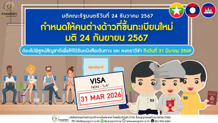 มติ ครม. 24 ธ.ค. 67 ต่ออายุไม่ใช้บัตรชมพู+พิสูจน์สัญชาติ2568